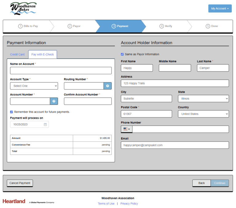 New Payment Portal | Woodhaven Lakes